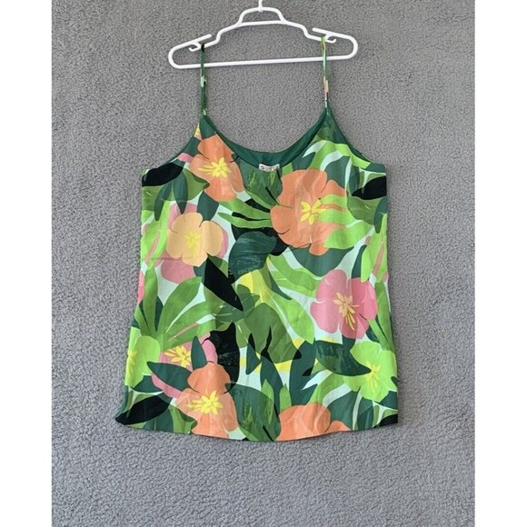 Eliane Rose | Tops | Eliane Rose Womens Xl Tropical Floral Side Slits ...